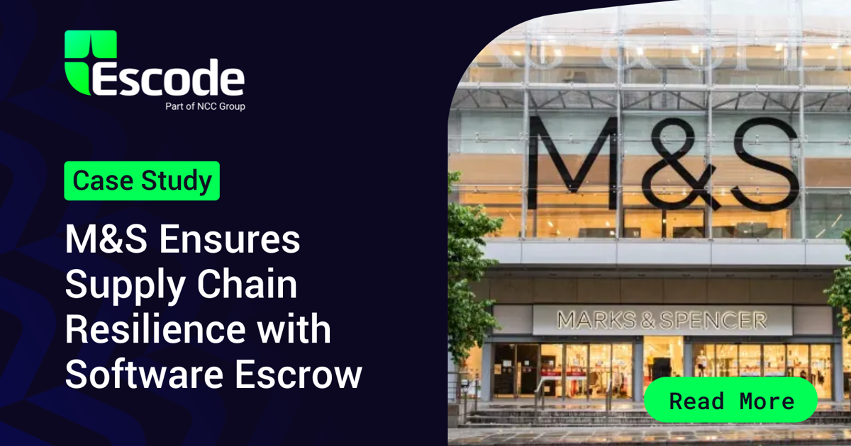 M&S Case Study: Ensuring supply chain resilience - Escode